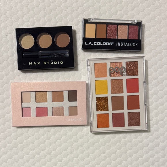 L.A. Colors | Makeup | Three Eyeshadow Palettes And One Brow Gel Set ...
